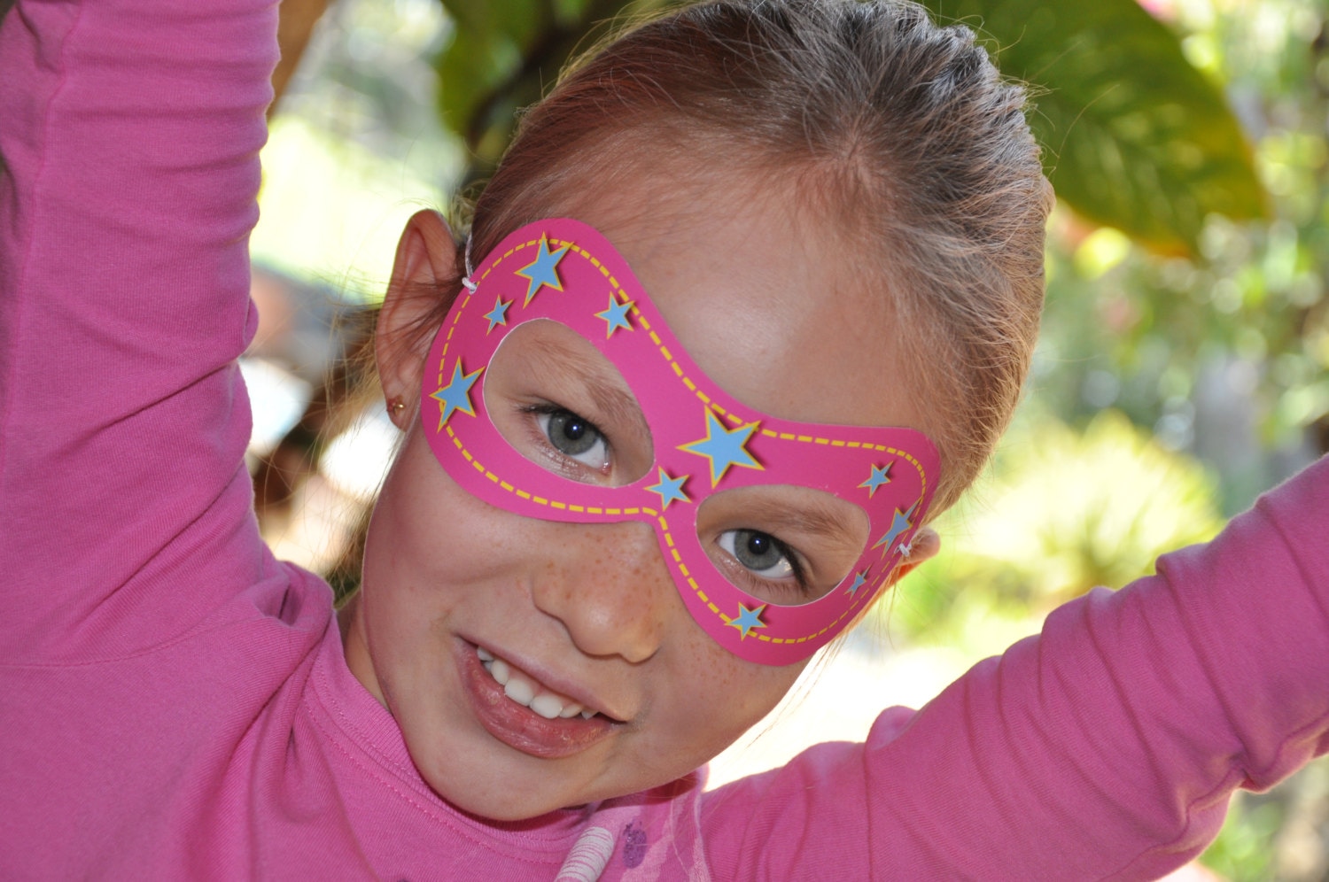 Super Girl Super Heroes party pdf printable superhero eye | Etsy