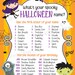 What's Your Spooky Halloween Name Game / Spooktacular Printable Sign ...