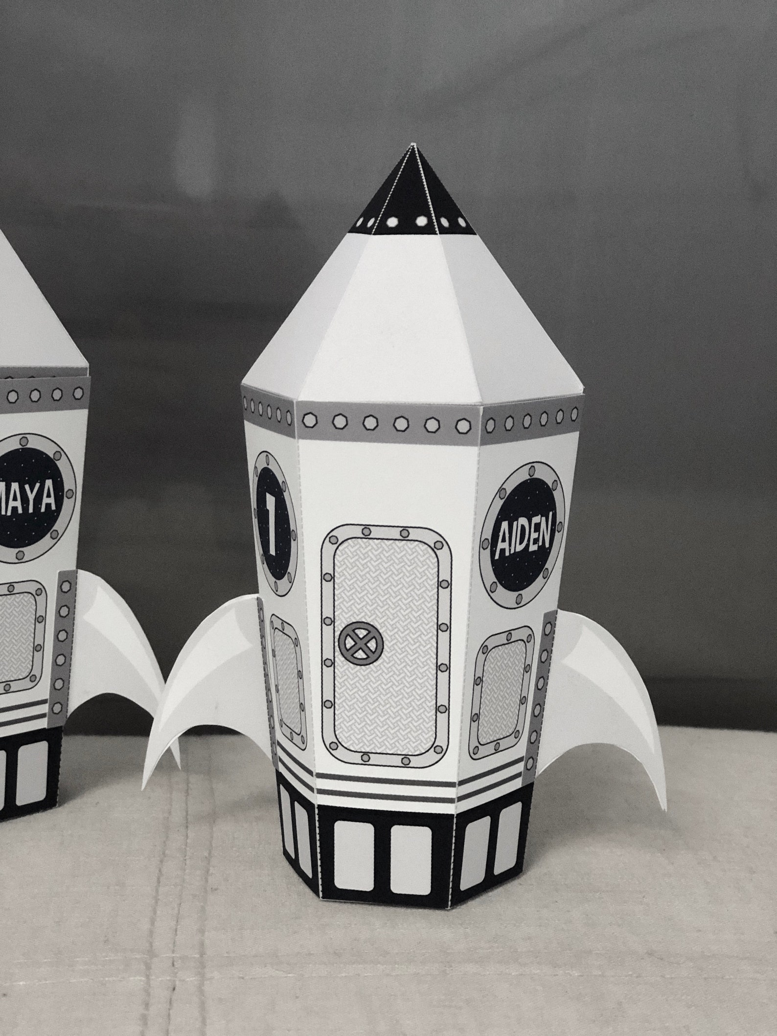 Outer Space Party Rocket Favor Boxes / Space Party Favors / Astronaut ...