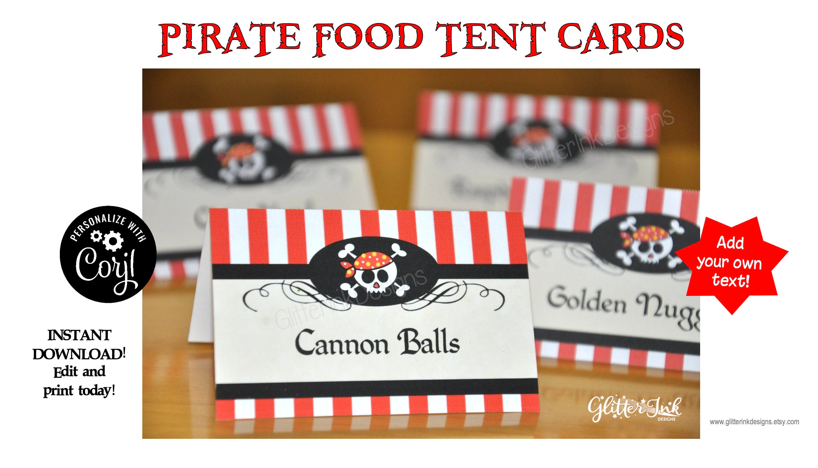 Printable Food Labels Pirate Party Pink Pirate Birthday Party Favor