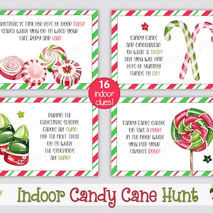 Indoor Candy Cane Hunt / Christmas Scavenger Hunt / Christmas Kids ...