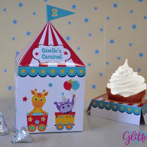 Circus Party Favor Box / Circus Treat Boxes / Carnival Party / Circus ...