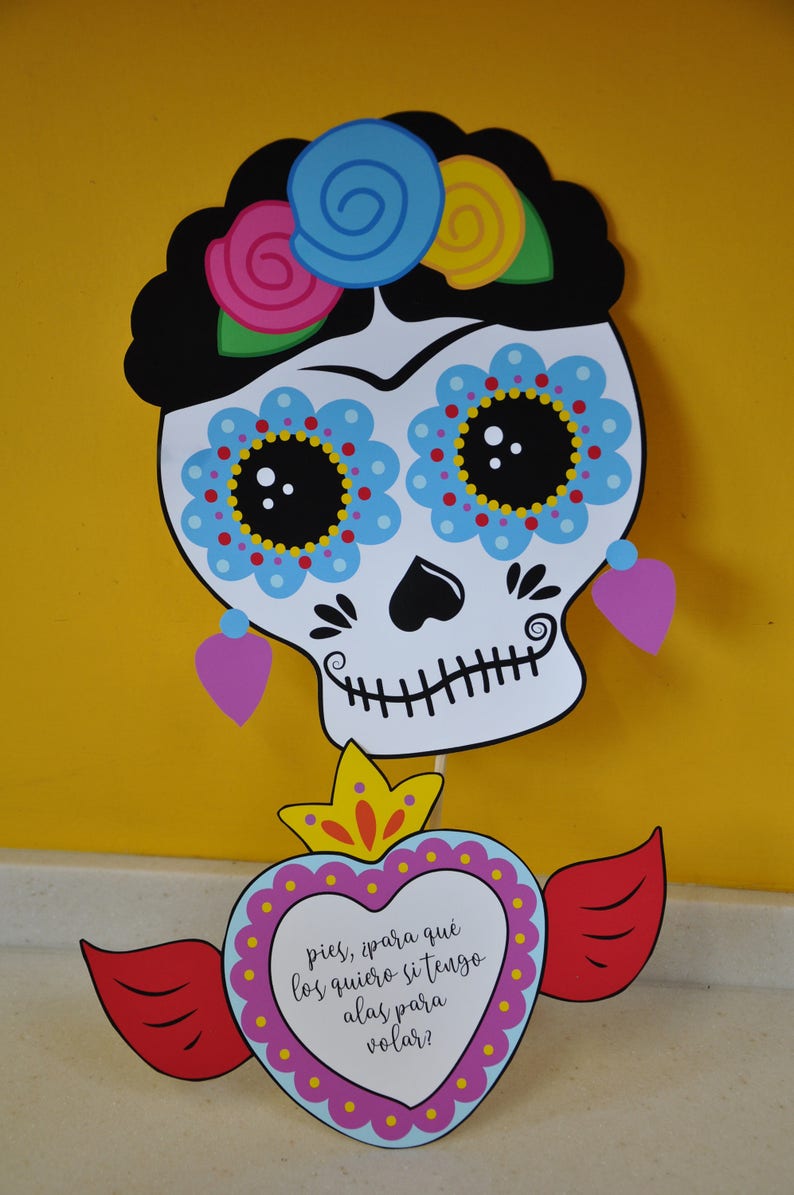 Dia De Muertos Photo Booth Props / Day of the Dead Printable Sugar ...