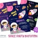 Outer Space Party Printable Invitation / Space Girl Astronaut ...