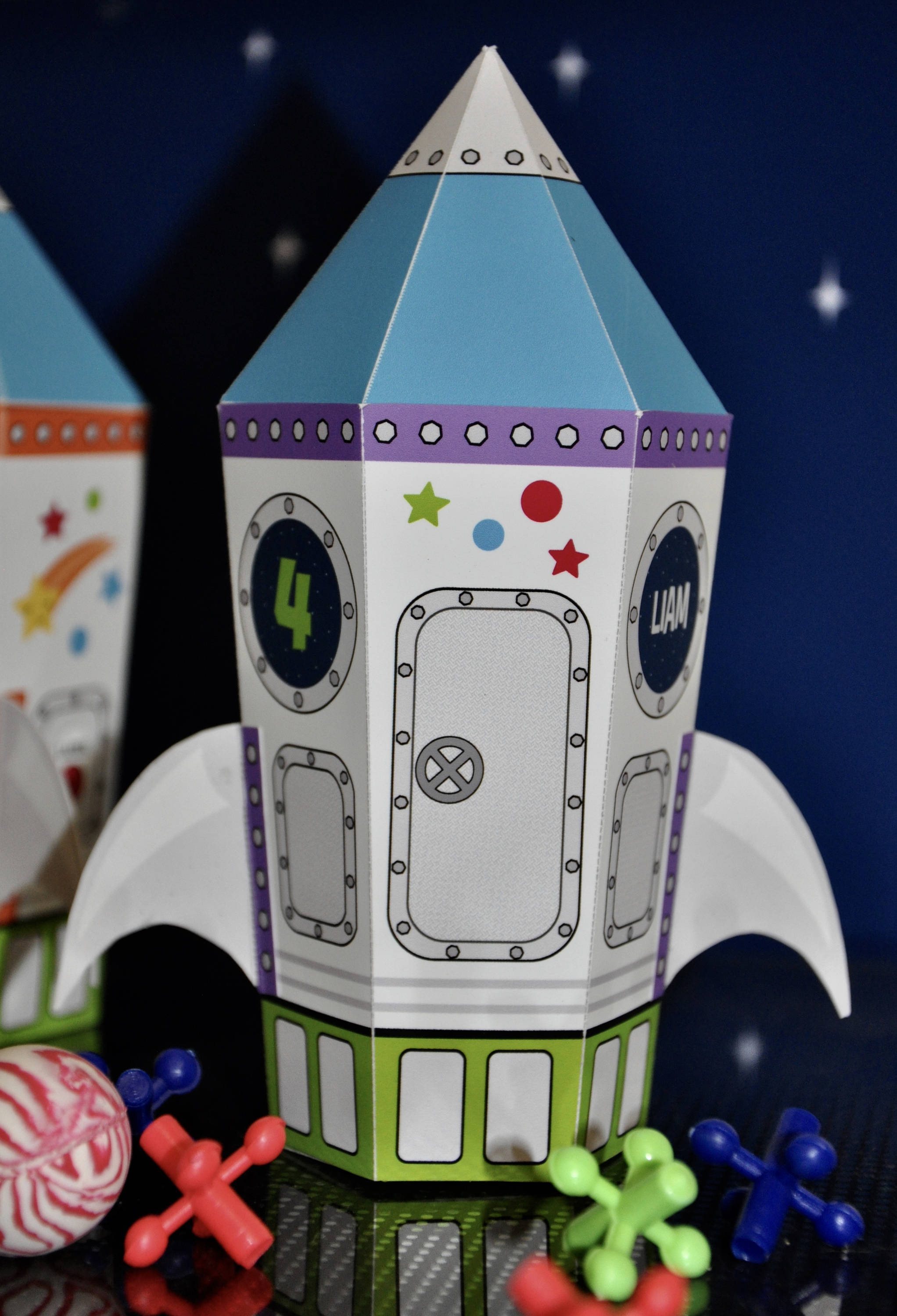 Outer Space Party Rocket Favor Boxes / Space Party Favors / Astronaut ...
