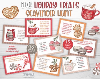 Gingerbread Man Indoor Treasure Hunt for Kids - Printable - Etsy