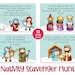 Nativity Scene Christmas Scavenger Hunt Clue Cards, Printable Christmas ...