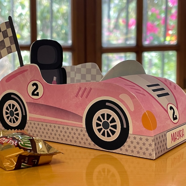 Race Car Snack Box - Etsy