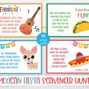 Mexican Fiesta Family Party Games / Taco Tuesday Birthday Scavenger ...