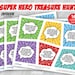 Outdoor Superhero Scavenger Hunt Clue Cards, Superheroes Printable ...