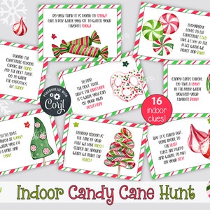 Indoor Candy Cane Hunt / Christmas Scavenger Hunt / Christmas Kids ...