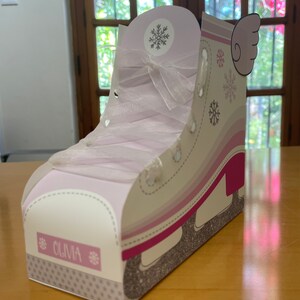 Ice Skate Favor Box / Ice Skating Party Favors / Ice Princess Skate ...