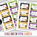 Halloween Party Food Tent Cards / Halloween Printable Treat Bag Toppers ...