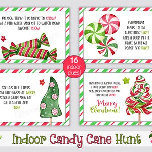 Indoor Candy Cane Hunt / Christmas Scavenger Hunt / Christmas Kids ...