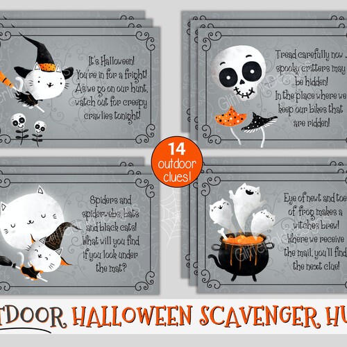 Halloween Scavenger Hunt for Kids Indoor and Outdoor - Etsy