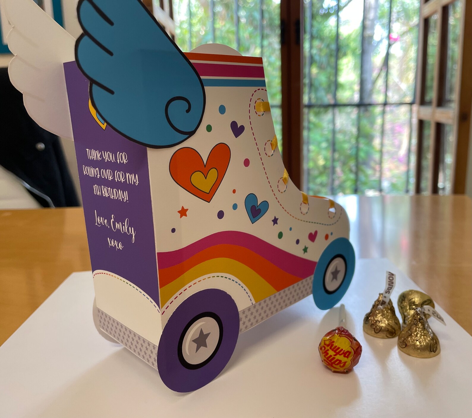 Groovy Rainbow Party Roller Skate Party Favor Boxes / Skate - Etsy