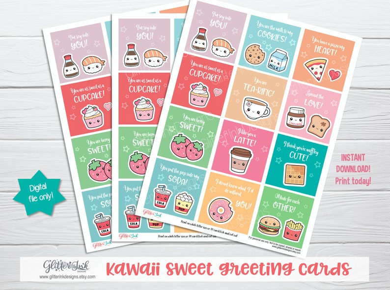 Cute Kawaii Lunch Box Notes / Better Together Sweet Love Notes - Etsy