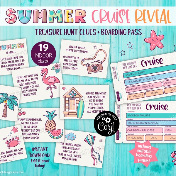 Cruise Reveal Scavenger Hunt - Etsy