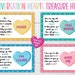 Valentine's Day Conversation Hearts Scavenger Hunt / - Etsy