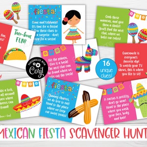 Mexican Fiesta Scavenger Hunt for Kids / Taco Tuesday Birthday - Etsy