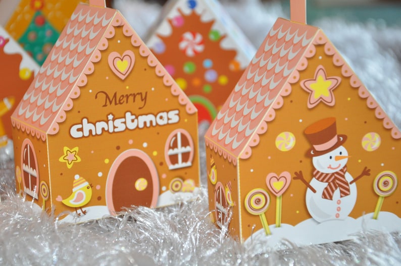 Gingerbread House Christmas Tree Ornaments / Gingerbread Gift - Etsy