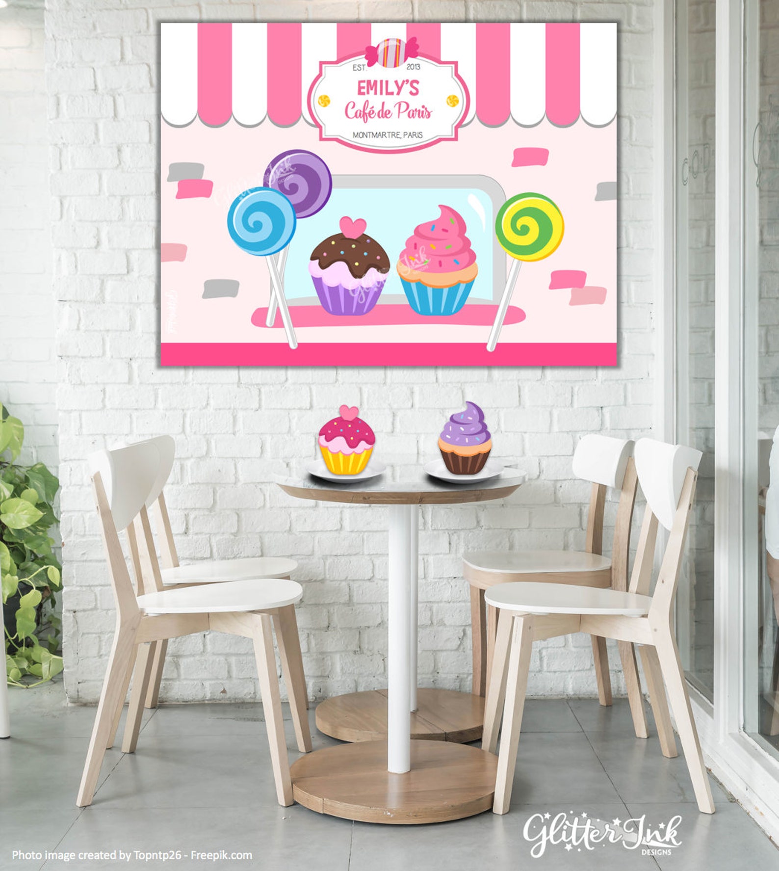 PRINTABLE 24x36 Bakery Party Backdrop / Bake Shoppe - Etsy