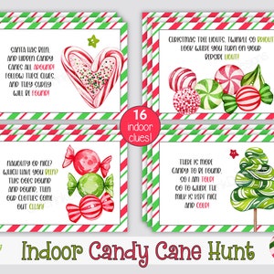 Indoor Candy Cane Hunt / Christmas Scavenger Hunt / Christmas Kids ...