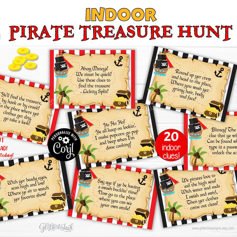 Pirate Treasure Hunt - Etsy