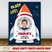Outer Space Party Photo Booth Frame / Rocket Printable Party Prop ...