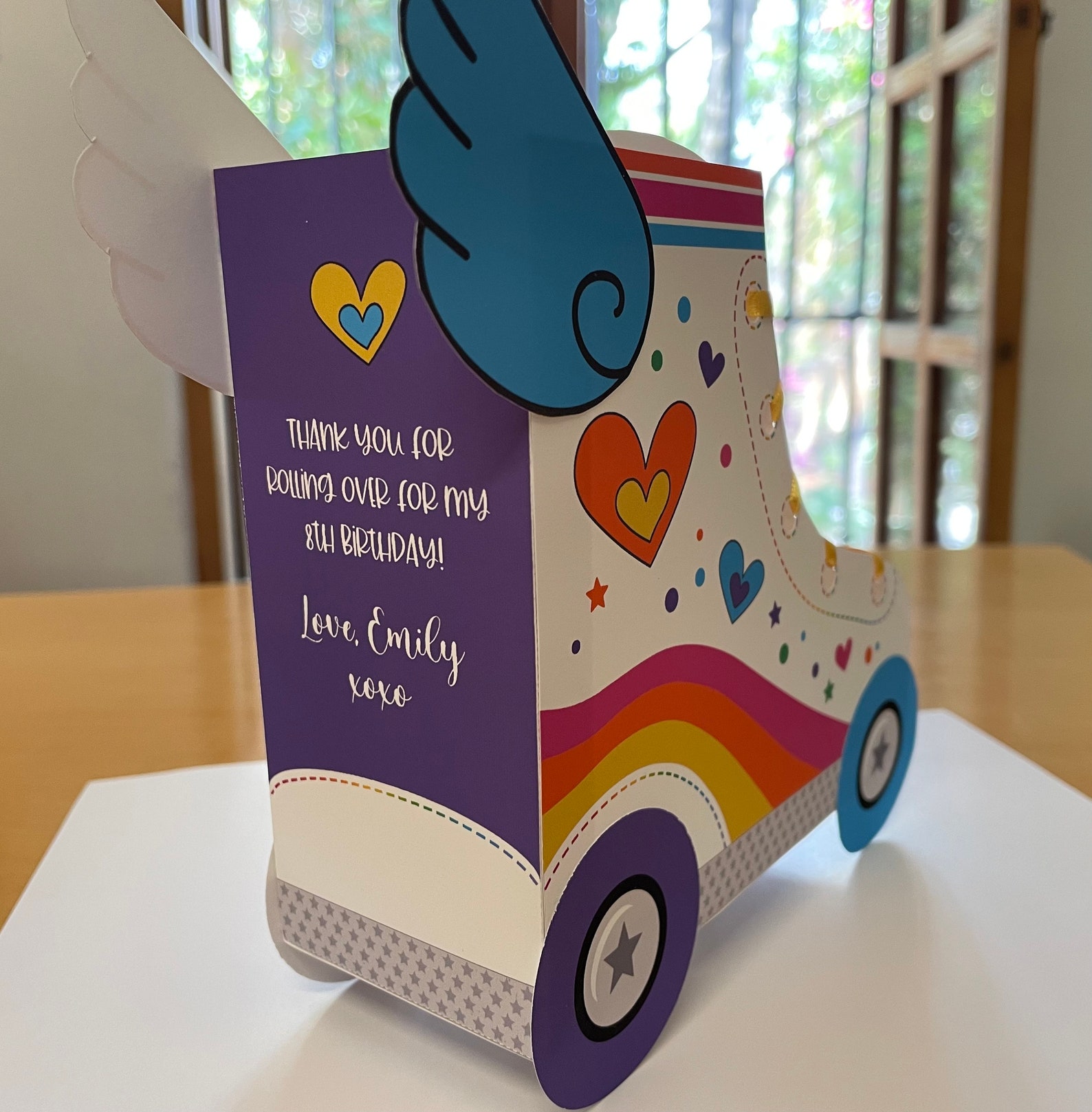 Groovy Rainbow Party Roller Skate Party Favor Boxes / Skate - Etsy