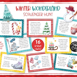 Christmas Surprise Ski Trip Reveal Scavenger Hunt + Boarding Pass ...