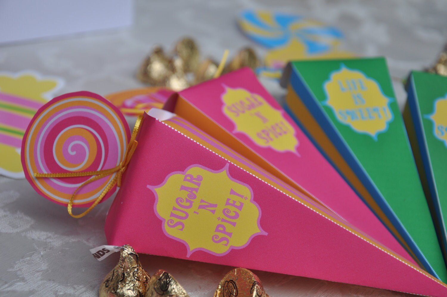 Candyland Party Printable Favor Box Sweet Shoppe Lollipop | Etsy