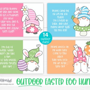 Outdoor Easter Scavenger Hunt for Kids / Easter Egg Hunt Clues ...
