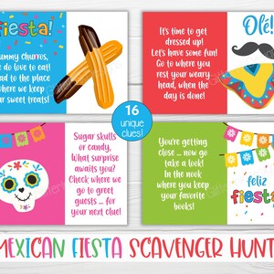 Mexican Fiesta Scavenger Hunt for Kids / Taco Tuesday Birthday Treasure ...