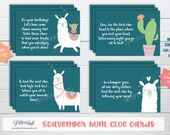 Teen Birthday scavenger hunt printable riddles / Teenager games ...