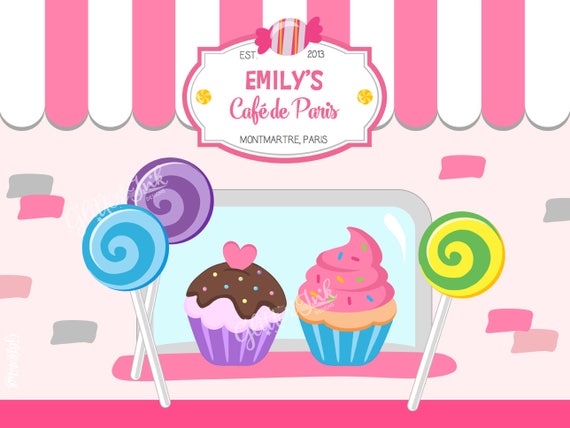 PRINTABLE 24x36 Bakery Party Backdrop / Bake Shoppe - Etsy