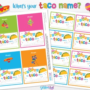 What's Your Taco Name Printable Party Game, Taco Tuesday Nickname ...
