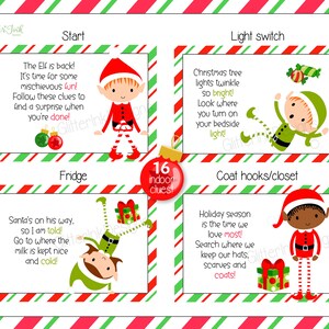 Christmas Elves Kids Treasure Hunt / Christmas Scavenger Hunt ...