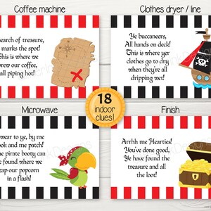 Indoor Pirate Treasure Hunt Clues for Kids With Rhyming Riddles, Pirate ...