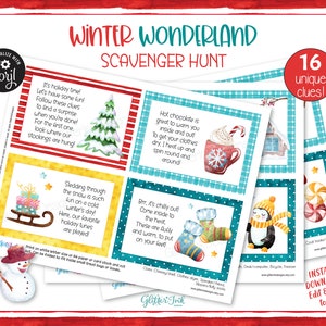 Christmas Surprise Ski Trip Reveal Scavenger Hunt + Boarding Pass ...