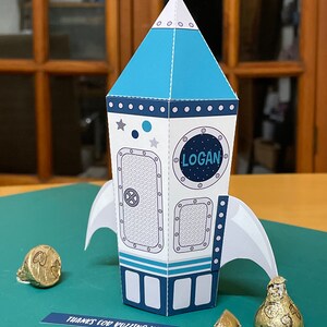 Outer Space Party Rocket Favor Boxes / Space Party Favors / Astronaut ...