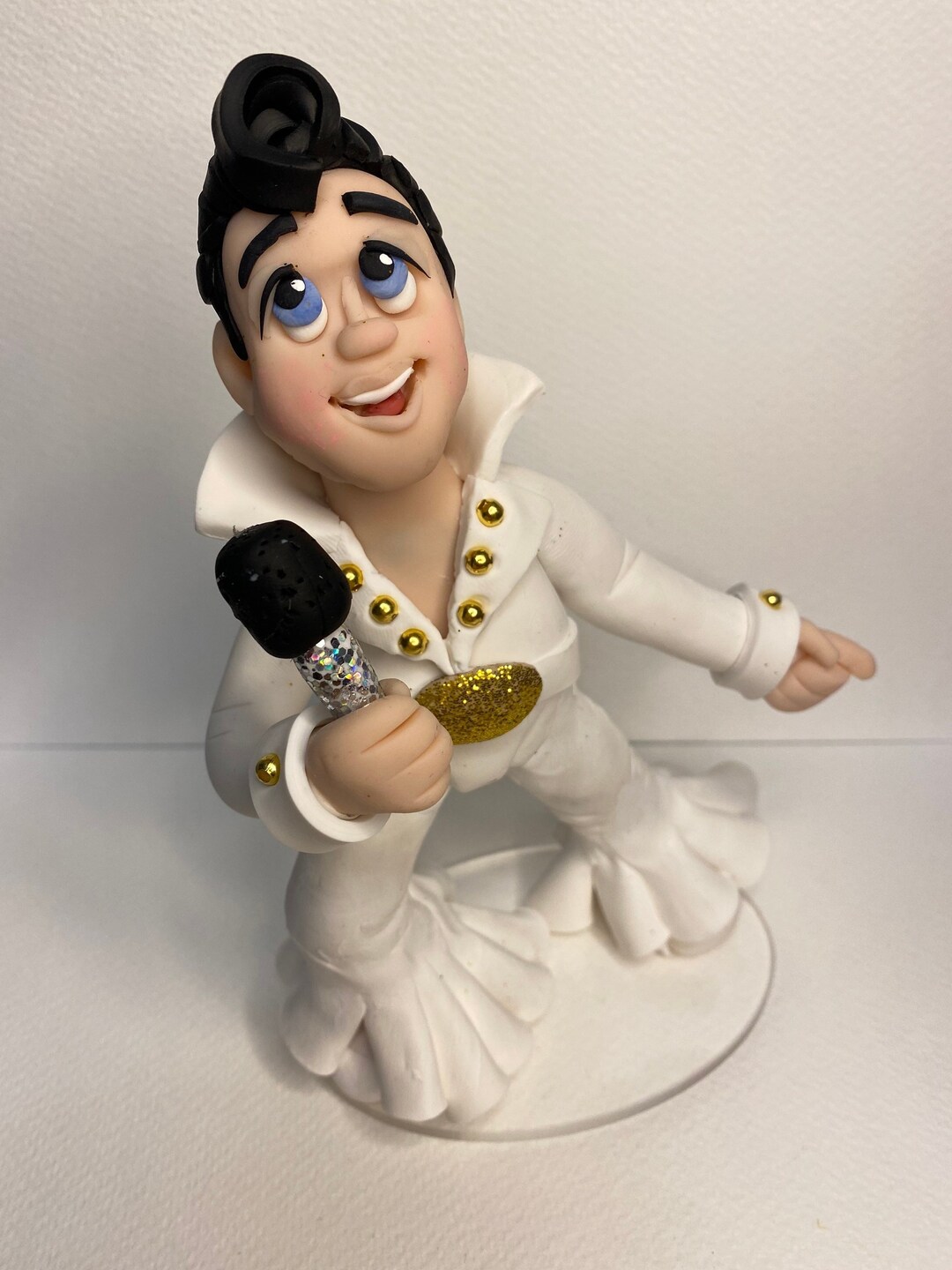 Elvis Custom Birthday Figure in Polymer Clay .... This Image is an ...