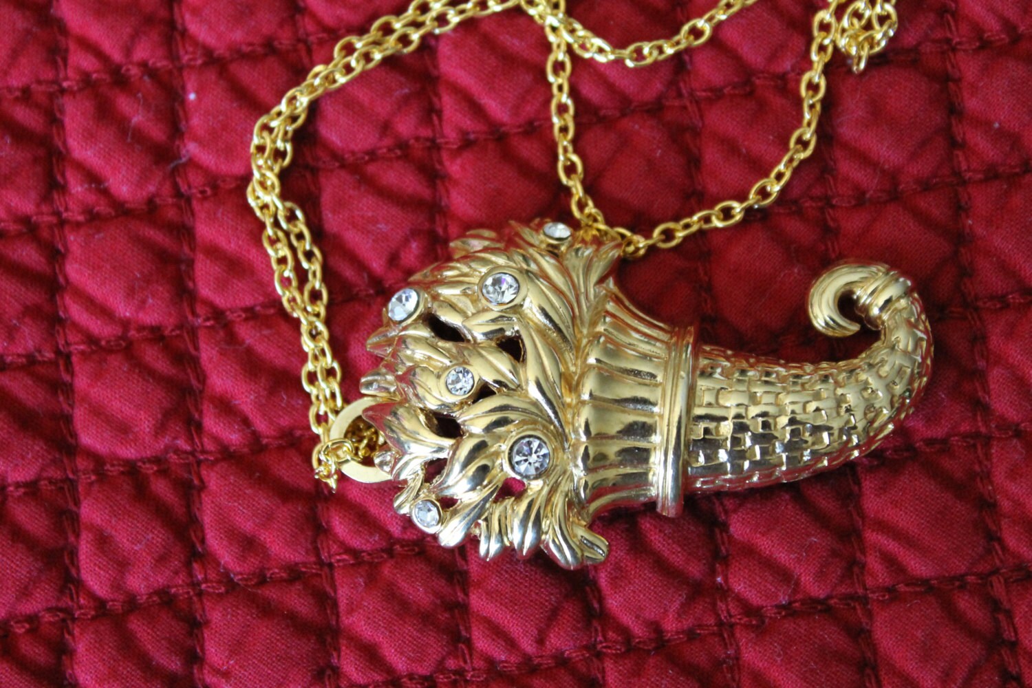 Monet Gold Plated Cornucopia Gold Colored Torch Accent of - Etsy UK