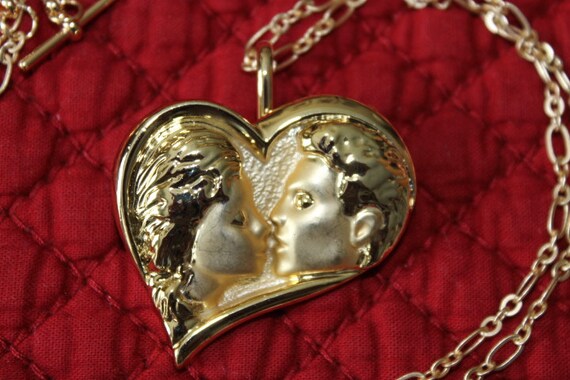 Ajc's Lovers Lopsided Heart With Two Sweethearts Figural | Etsy