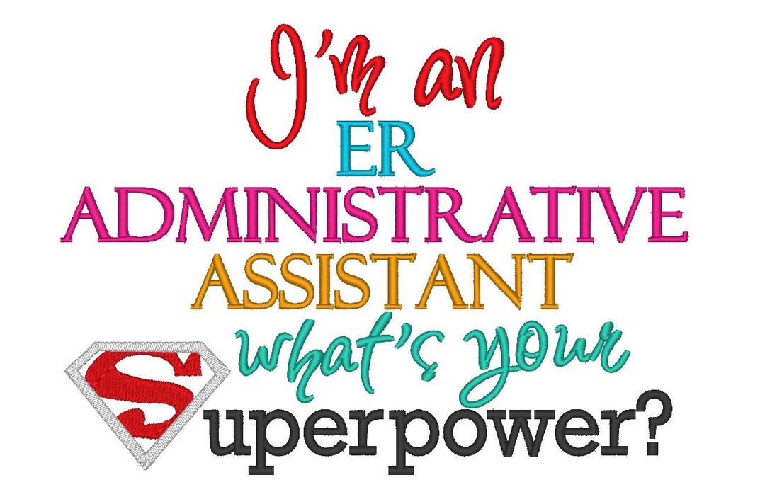 I Am an ER Admin Assistant What's Your Superpower. INSTANT DOWNLOAD ...