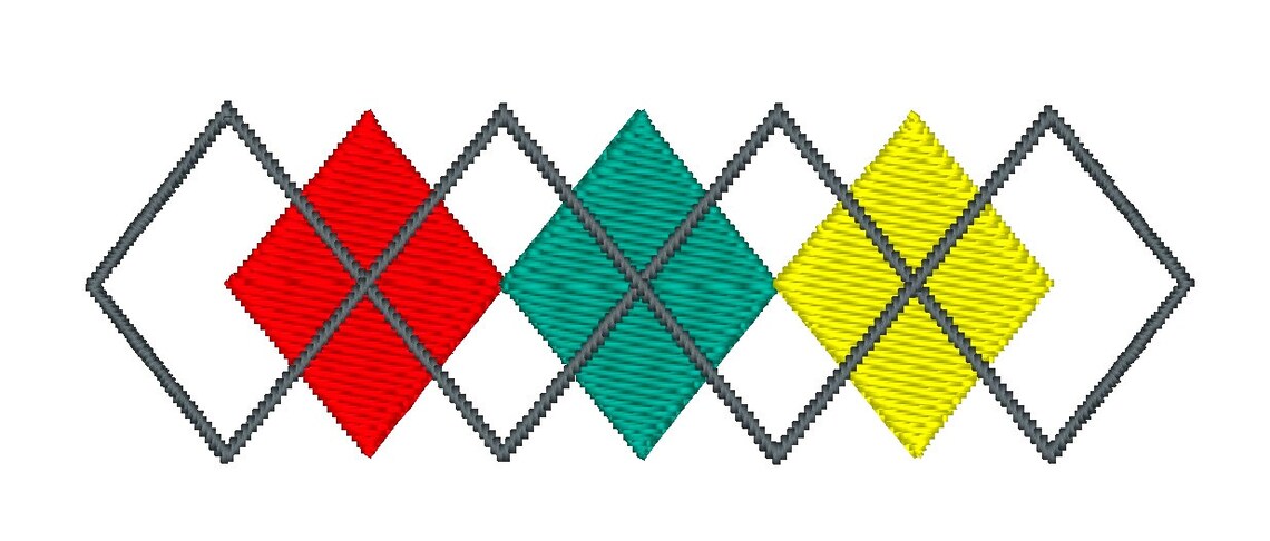 Argyle Pattern Fill & Applique. INSTANT DOWNLOAD Machine - Etsy
