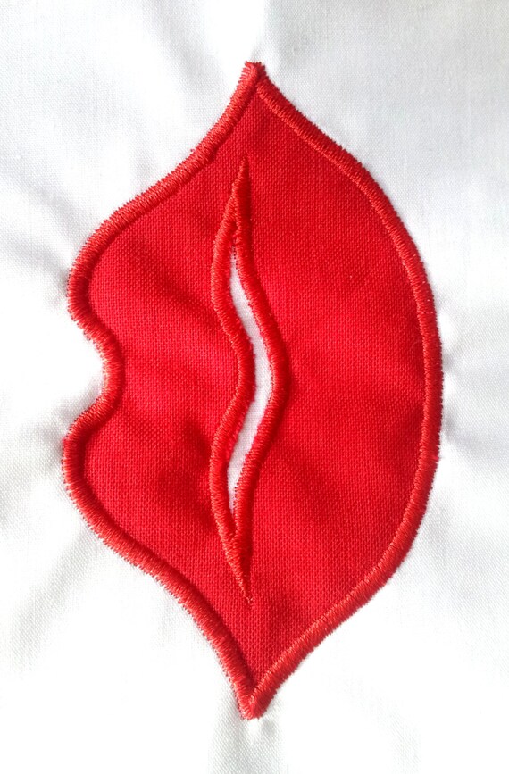 Sewing & Needlecraft Craft Supplies & Tools Lips applique design ...