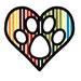Paws Collection of 7 Paw Prints Dog Applique. INSTANT DOWNLOAD Machine ...