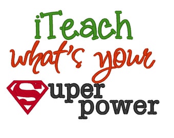 I Teach Superpower | Etsy