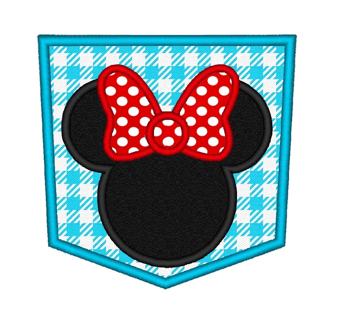Minnie Mouse Pocket Closed ITH. Instant Download Machine - Etsy